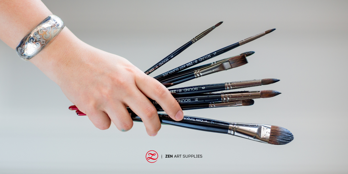 What Are the Different Paint Brush Sizes? – ZenARTSupplies | Inspiring ...