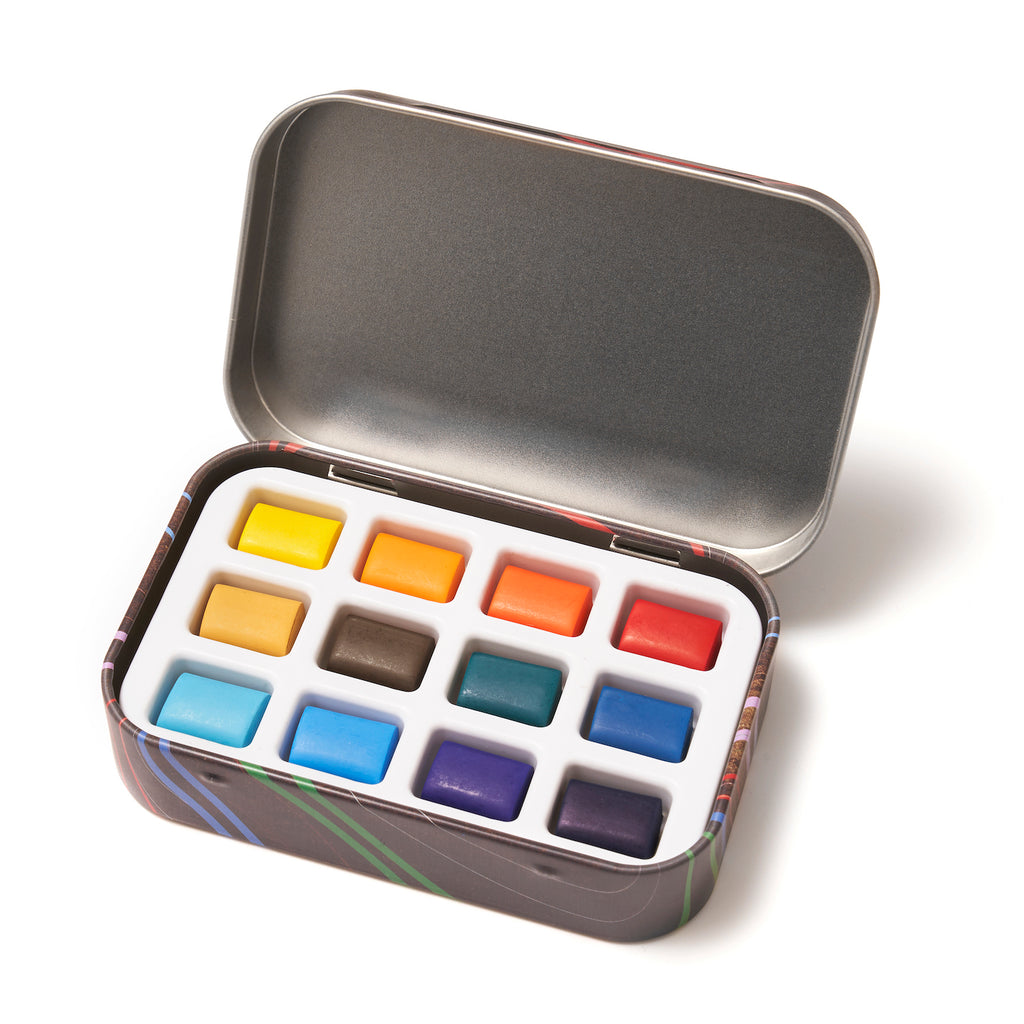 Pocket Watercolor Paint Set 12 Essential Colors – ZenARTSupplies ...