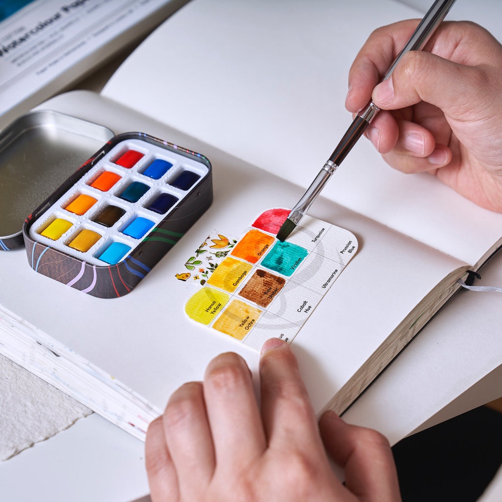 Pocket Watercolor Paint Set 12 Essential Colors – ZenARTSupplies ...